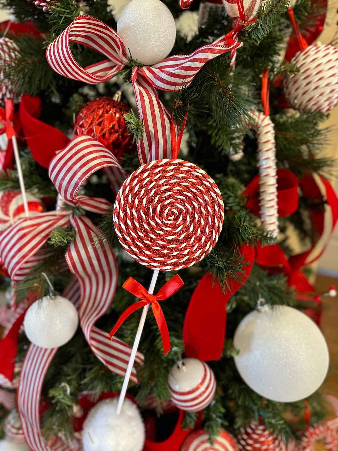 Candy Cane Lane Christmas Decoration Kit, Peppermint Christmas ...