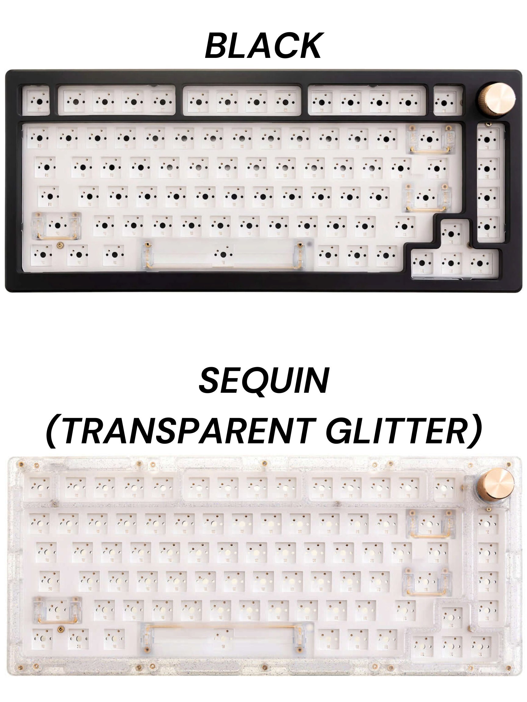 Custom SN75 75% Mechanical Keyboard W/ Multimedia Knob + RGB || Linear ...