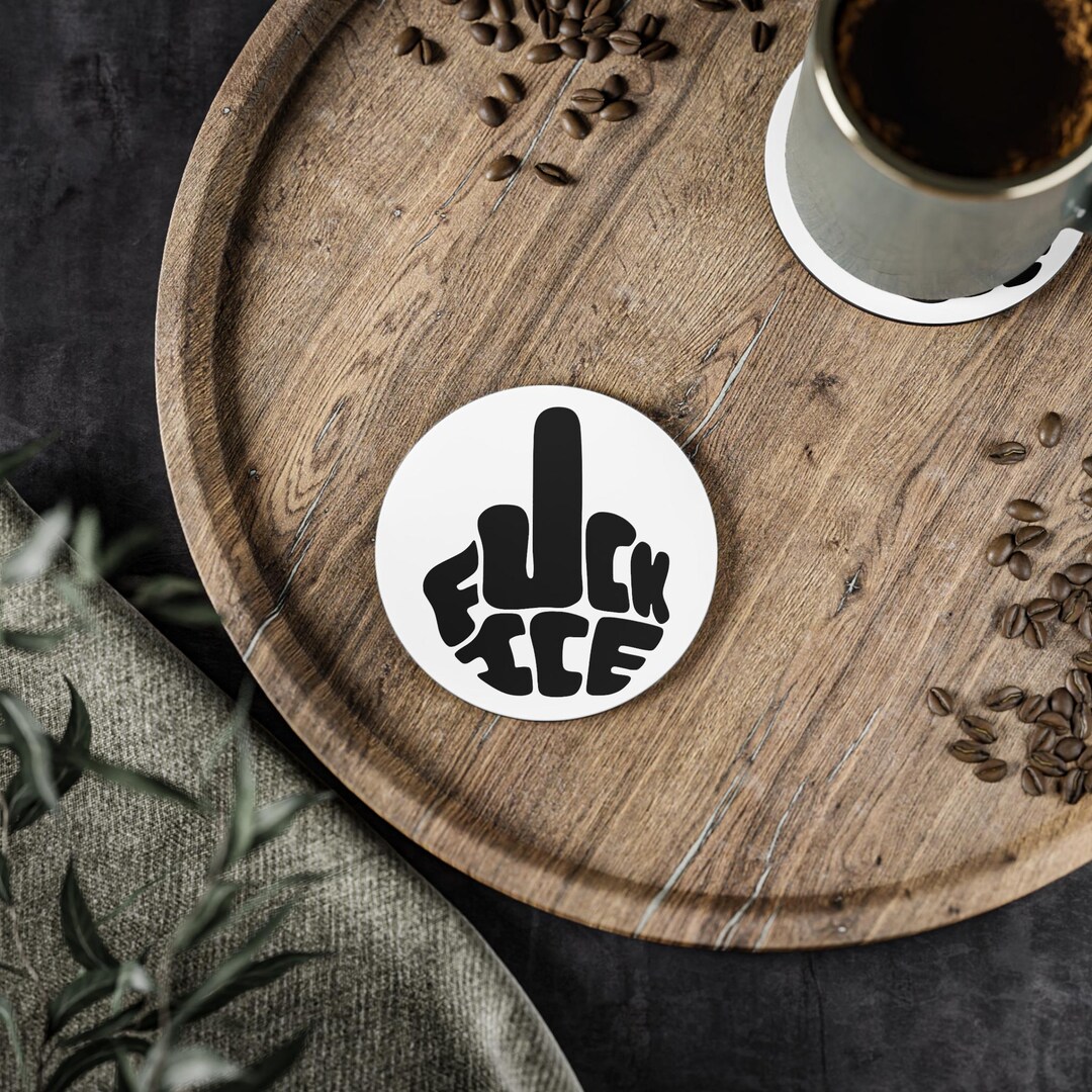 Abolish ICE Middle Finger Protest Coasters | Anti-ice Political Design ...