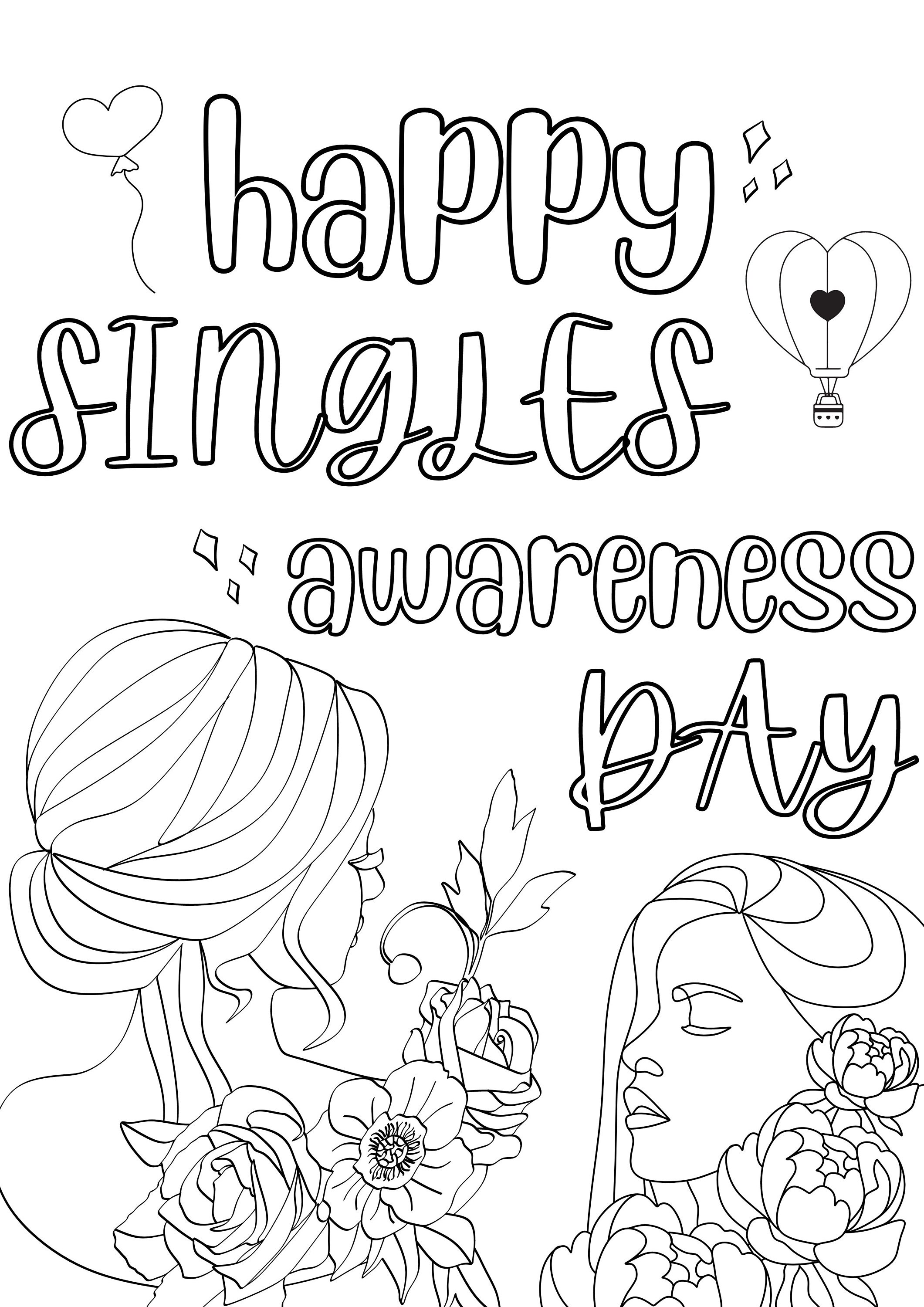 30 Valentine's Day Coloring Pages- INSTANT DOWNLOAD- for Adults and ...