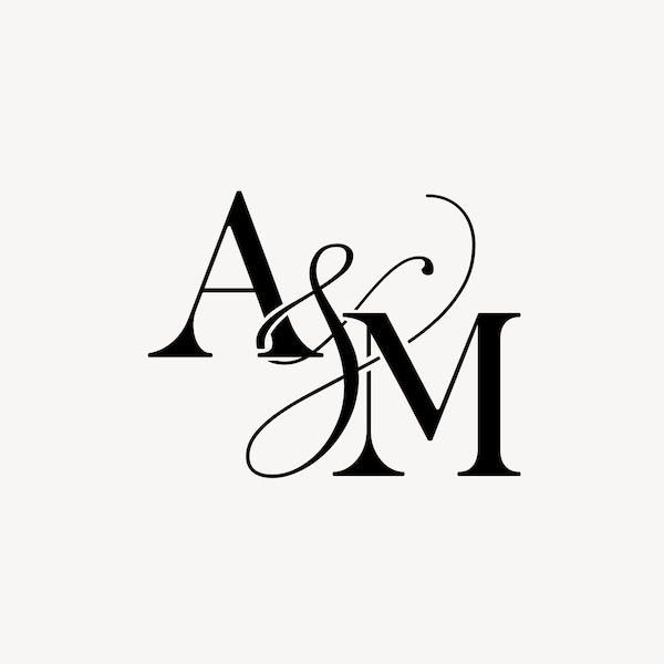 Modern Monogram - Etsy
