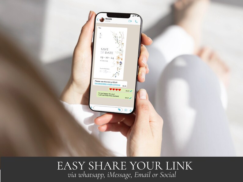 Watercolor Flowers Digital Wedding Invite and RSVP Online - Etsy