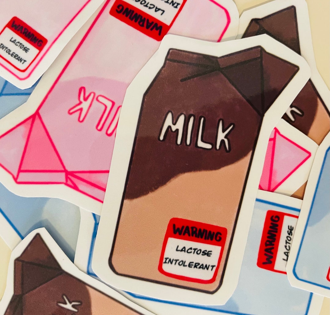Milk and Lactose Intolerant Laptop Stickers Funny and Quirky Gift - Etsy