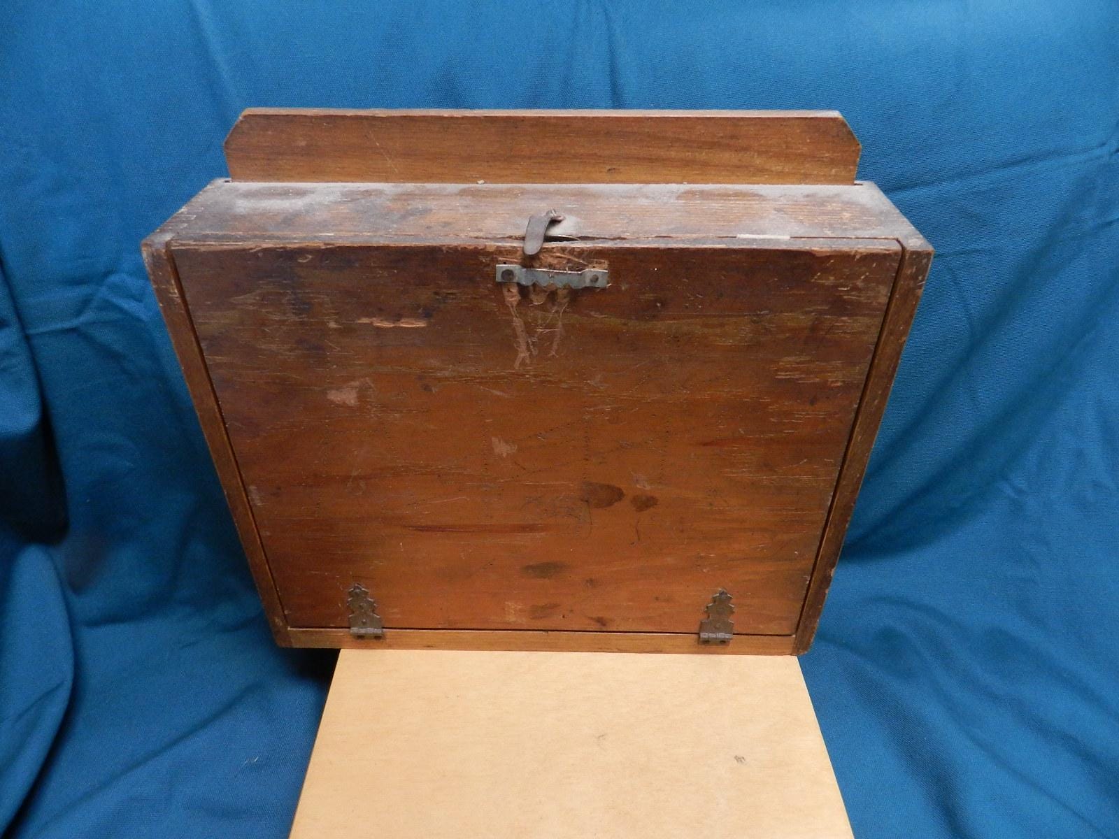 Vintage Razor Blade single Stand-up Wooden Display Case With Original ...