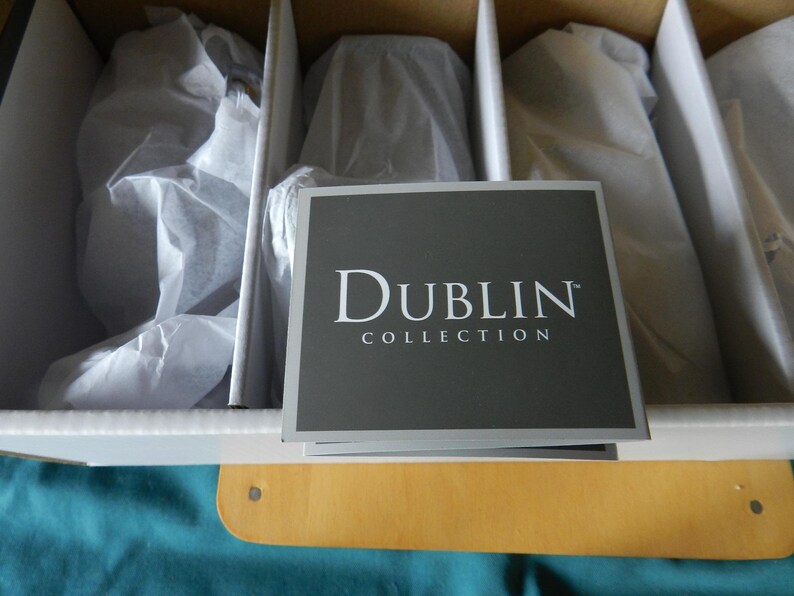 Godinger Dublin Irish Coffee Mugs - Set of 4 NIB Crystal 6oz Barware ...