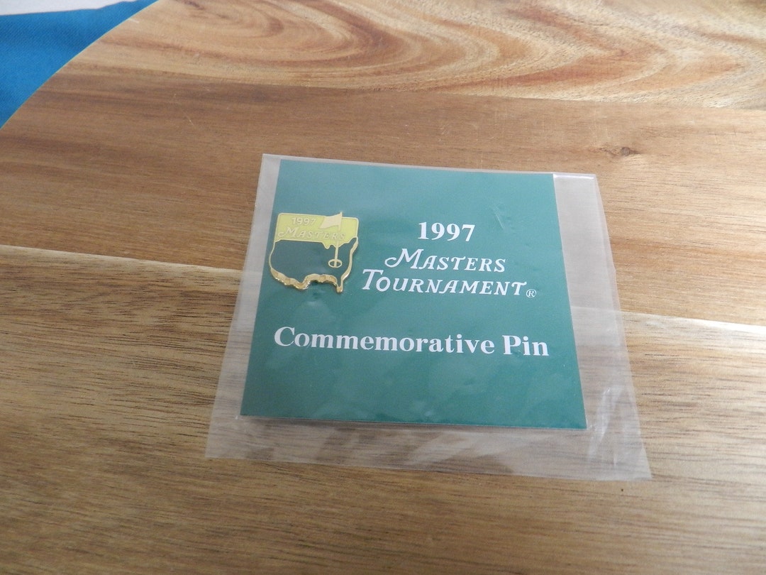 1997 Masters Tournament Commemorative Pin Augusta Tiger Woods NEW Free ...