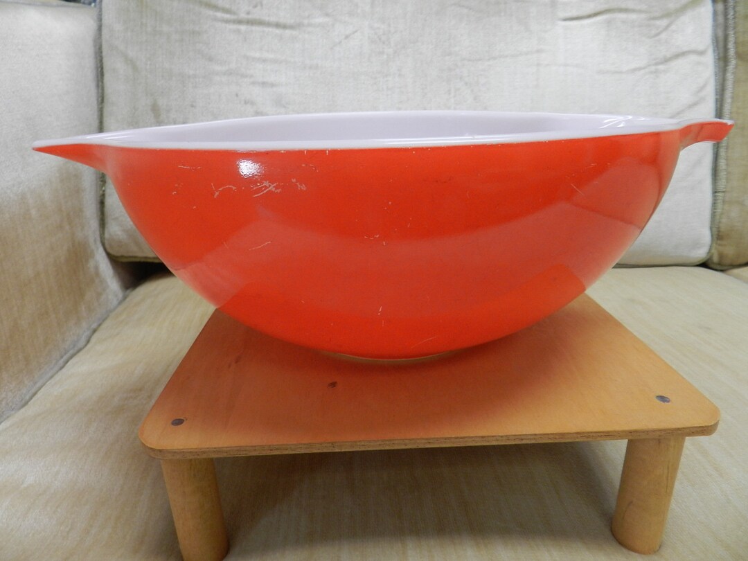 Vintage Pyrex Red Friendship Cinderella 4 Qt. Mixing Bowl #444 - Etsy