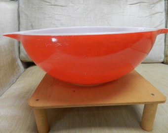 Pyrex Red 404 Mixing Bowl - Etsy