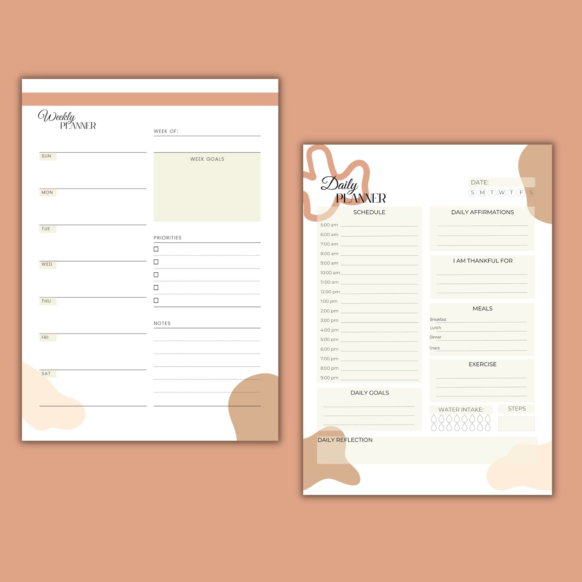 Printable 2023 Calendar and Monthly Planner. Includes Weekly, Daily ...