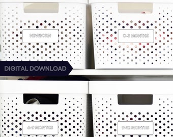 Baby Clothes Storage Labels - Etsy