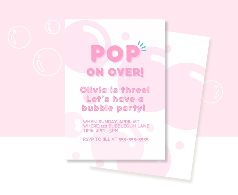 Thanks for Popping By! Bubble Theme Birthday Party Thank You Tags ...