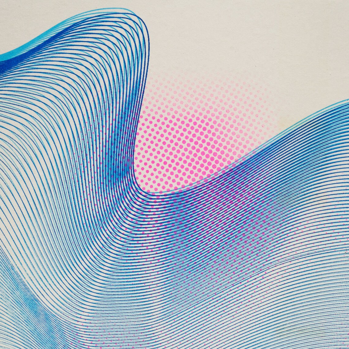 Water | Riso Print | Elements Series - Etsy