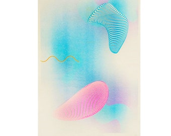 Water Riso Print Elements Series - Etsy