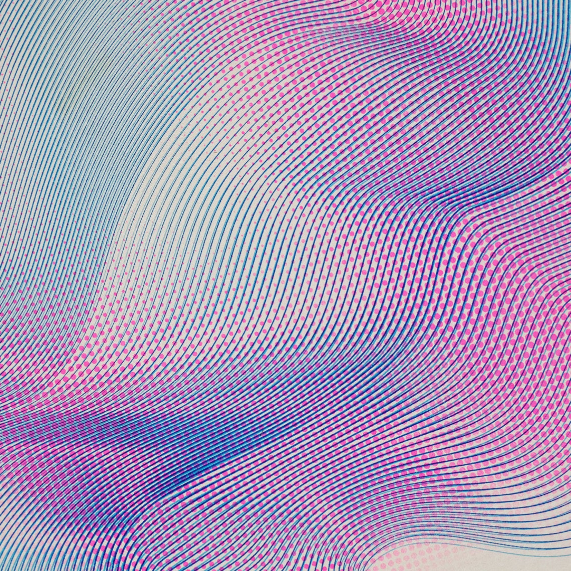 Water | Riso Print | Elements Series - Etsy