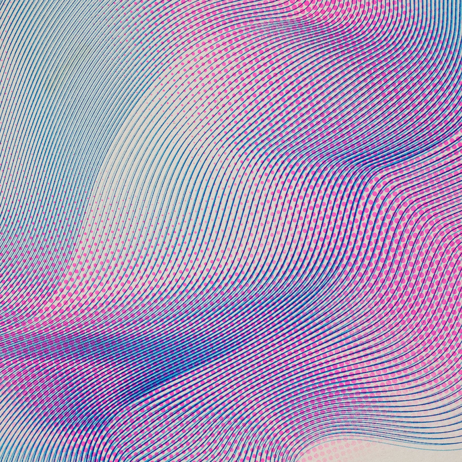 Water | Riso Print | Elements Series - Etsy