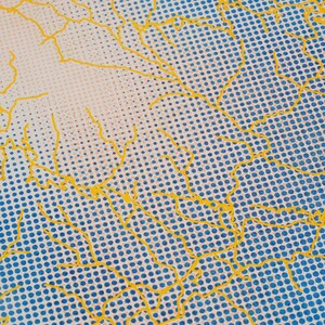 Earth | Riso Print | Elements Series - Etsy