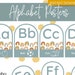 Boho Rainbow Alphabet Posters Printable Classroom Alphabet Instant ...