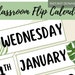 Botanical Classroom Labels Tropical Leaves Editable Botanical Classroom ...