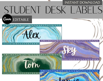 Geodes and Gemstones Classroom Labels - Editable - Geode Classroom ...