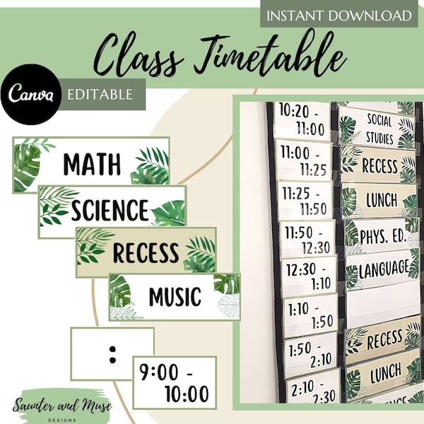 Jungle Classroom - Etsy