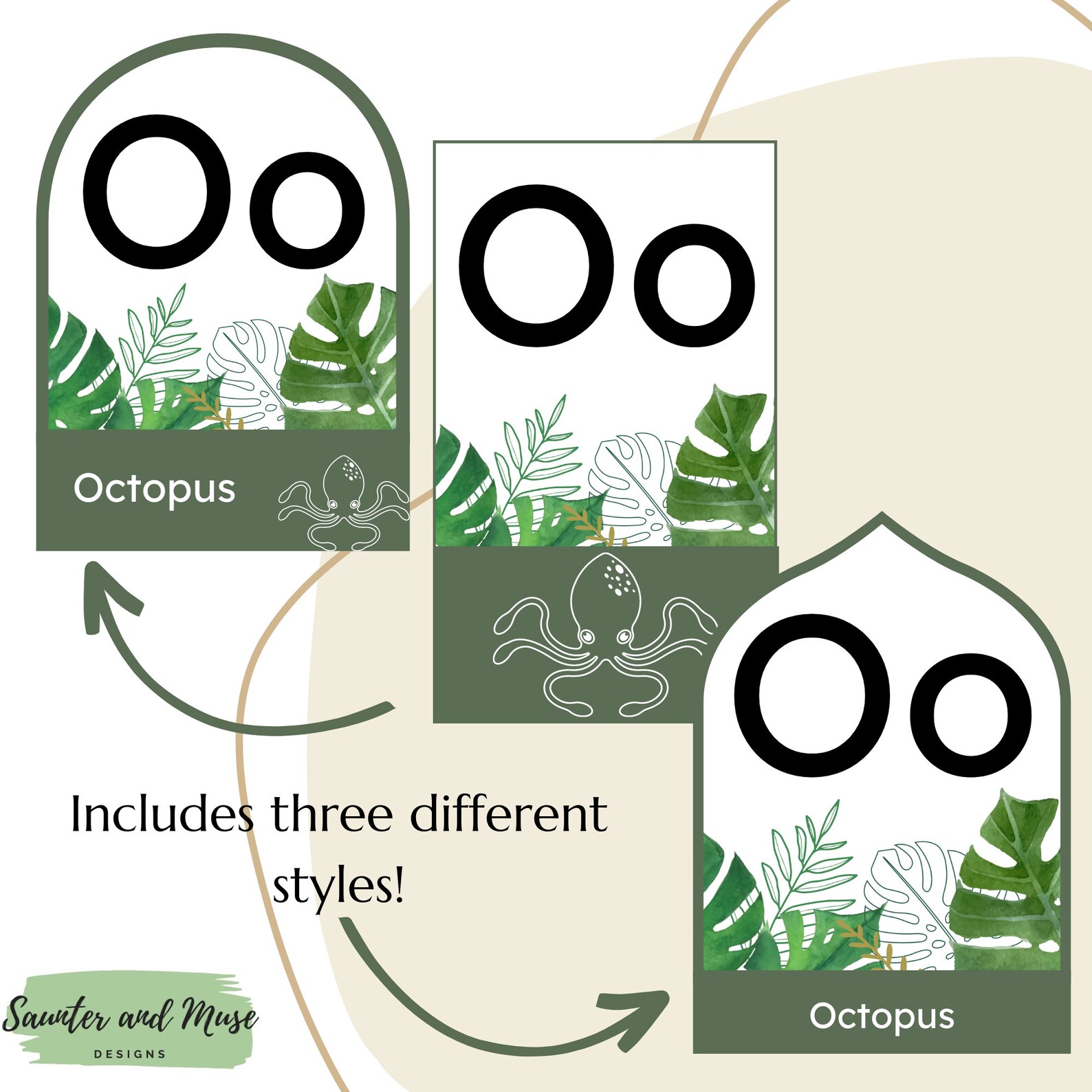 Tropical Alphabet Posters - Printable Classroom Alphabet - Instant ...