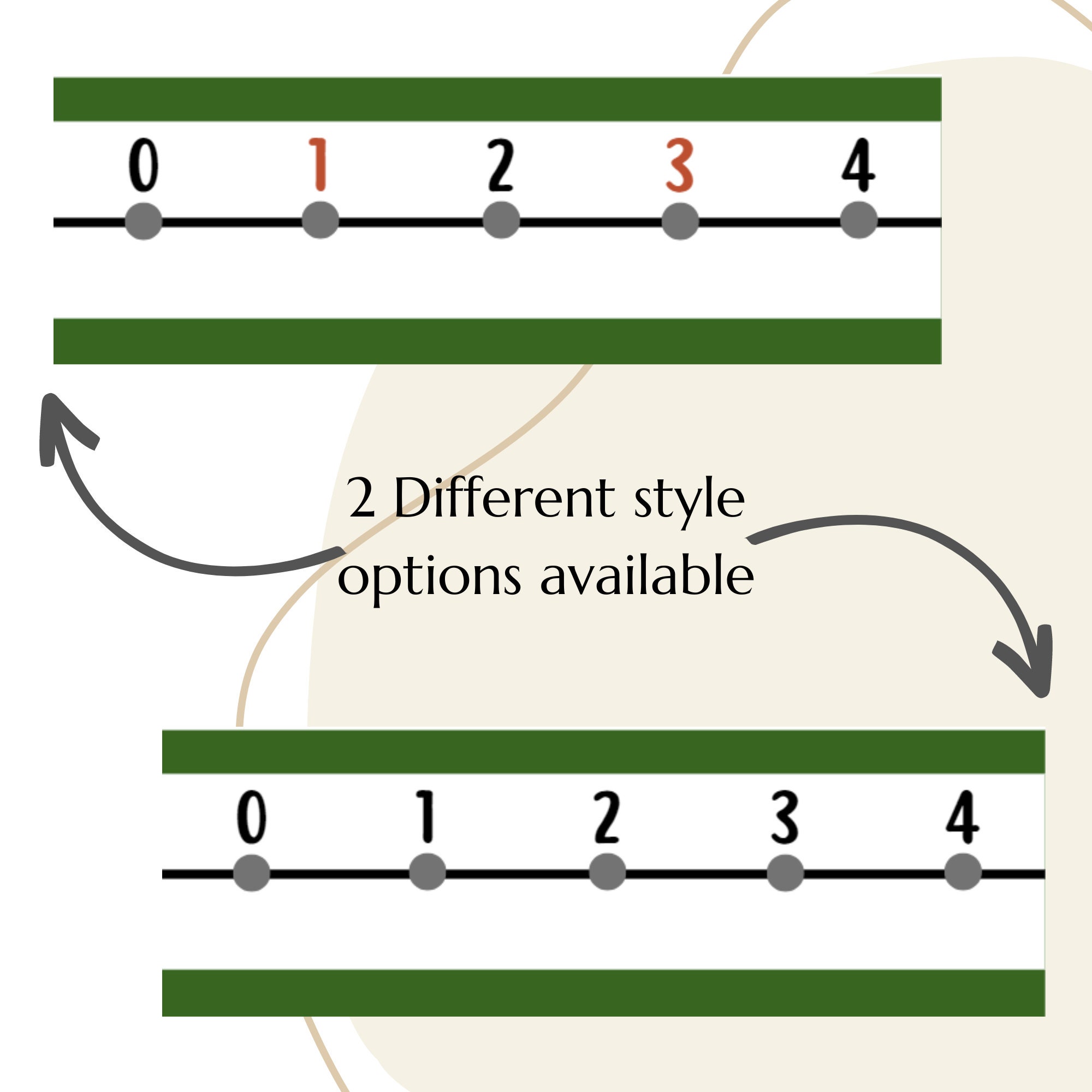 Tropical Number Line - 0 to 100 Number Line - Printable - Classroom ...