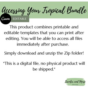 BUNDLE - Tropical Botanical Classroom Decor Bundle - Tropical Classroom ...