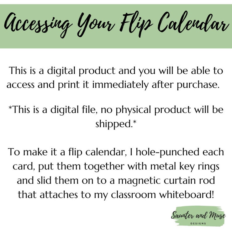 Tropical Classroom Flip Calendar - Classroom Decor and Display - Pocket ...