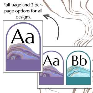 Geodes and Gems Print Alphabet Posters - Printable Classroom Alphabet ...