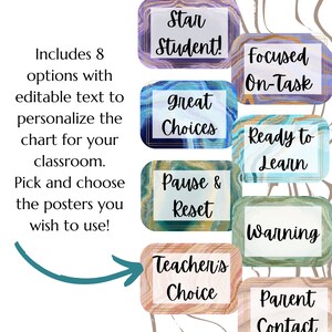 Behaviour Chart - Classroom Behavior Chart - Printable - Editable ...