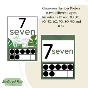 BUNDLE - Tropical Botanical Classroom Decor Bundle - Tropical Classroom ...