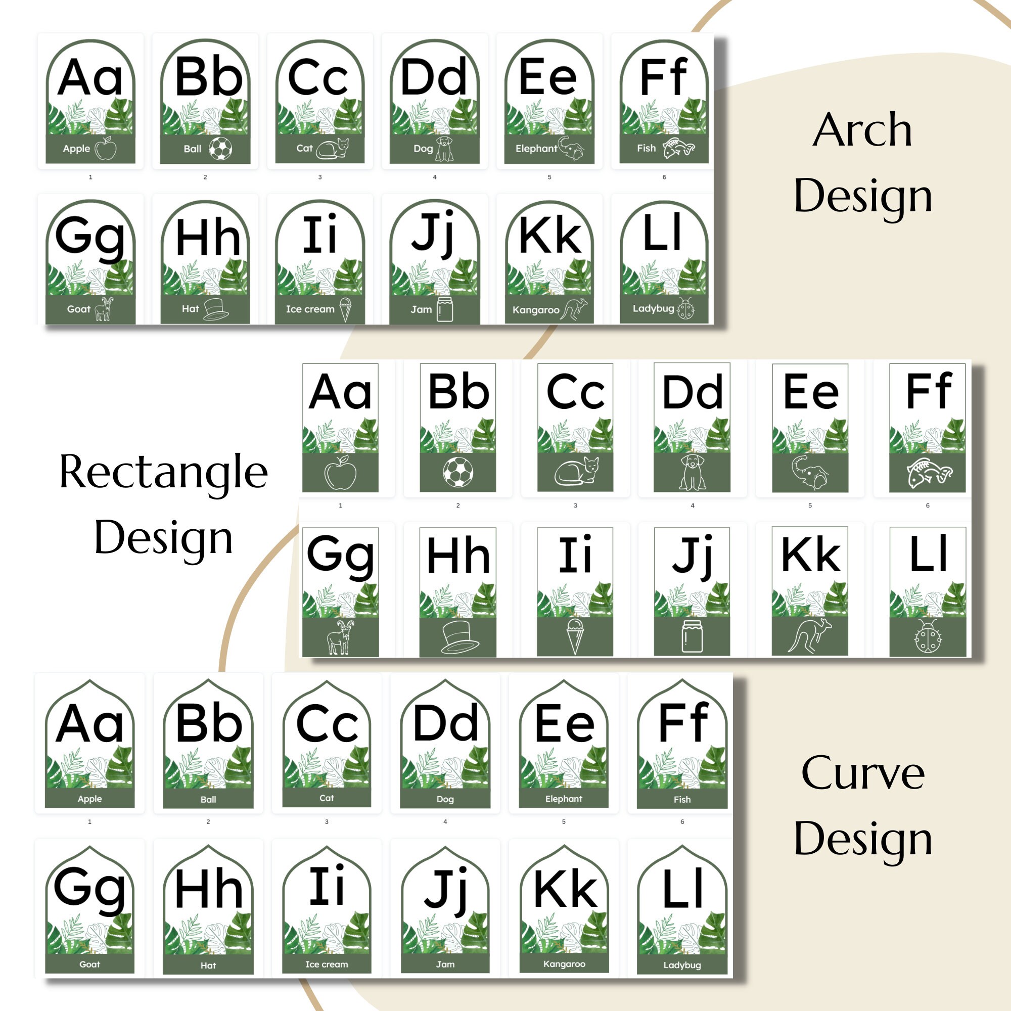 Tropical Alphabet Posters - Printable Classroom Alphabet - Instant ...
