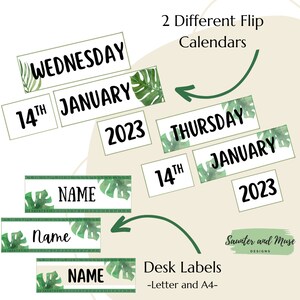 BUNDLE - Tropical Botanical Classroom Decor Bundle - Tropical Classroom ...