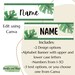 Tropical Classroom Desk Labels - Instant Download - Editable ...