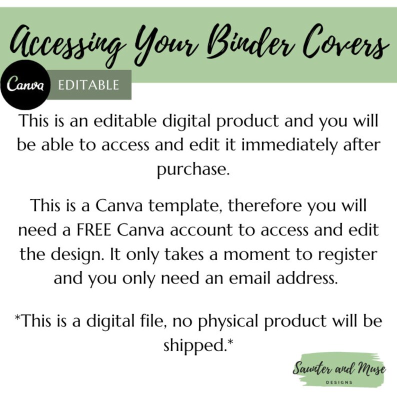 Botanical Binder Covers - Tropical Leaves - Editable - A4 and Letter ...