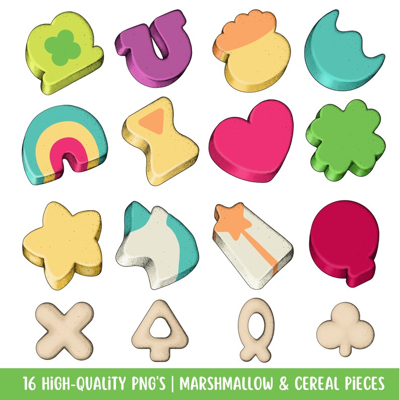 Lucky Charms Clip Art, St. Patricks Day Clip Art, Lucky Charms PNG ...