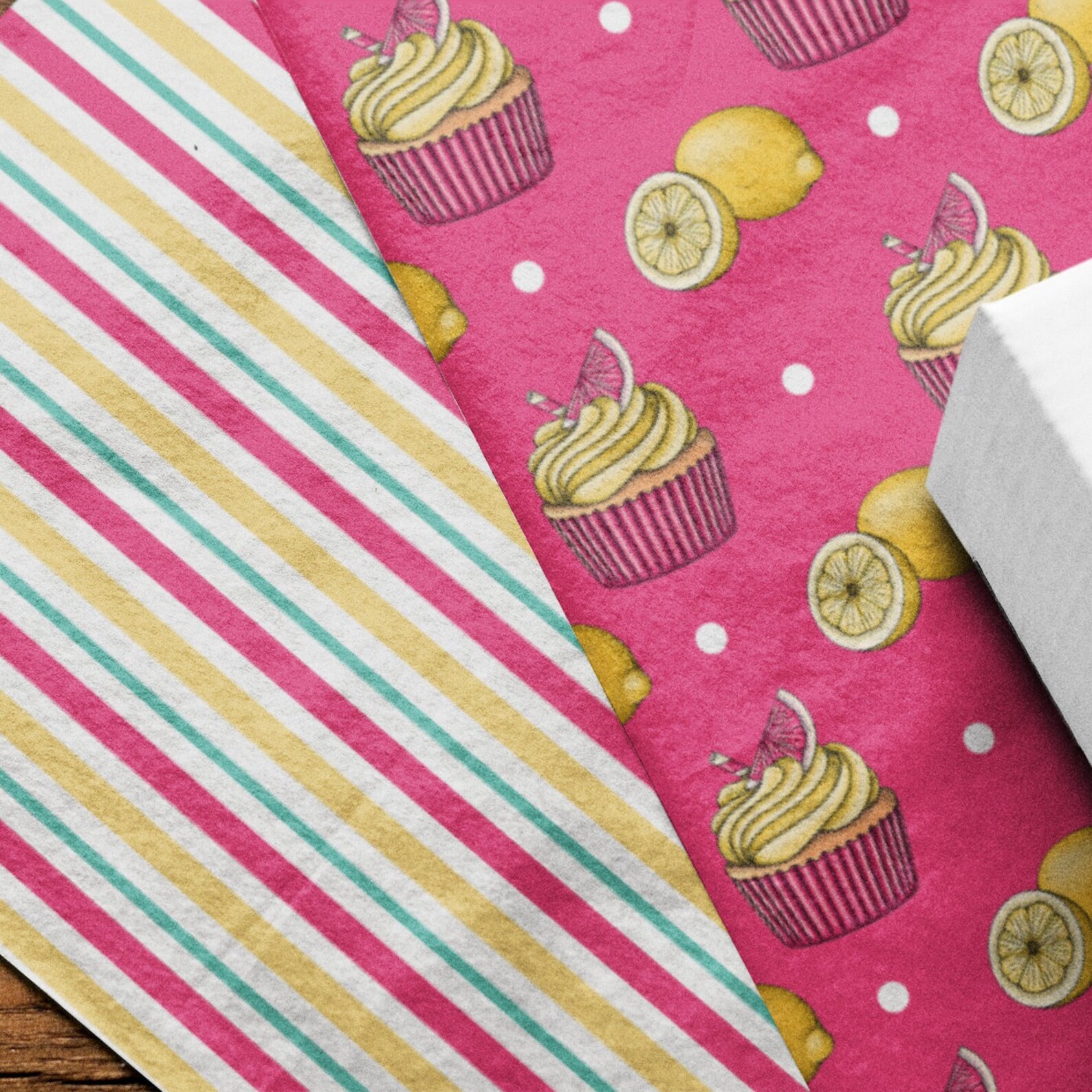 Lemon Digital Papers Bundle, Summer Seamless Pattern, Fruit Pattern ...