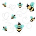 Honey Bee PNG Clipart Bundle, Cute Spring Clipart, Spring Flowers ...