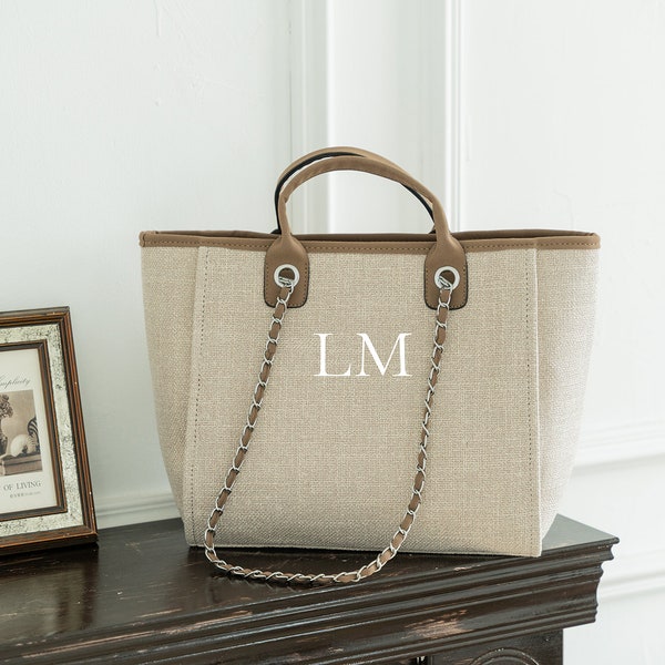 Initial Tote Bag - Etsy