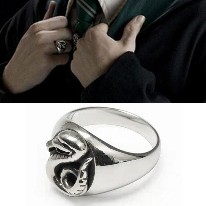 Draco Malfoy Family Ring Hogwarts Slytherin Snake Ring - Etsy