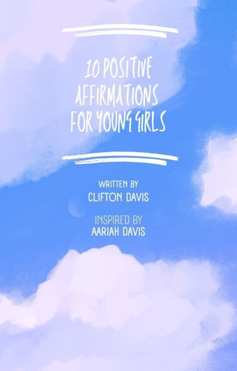 Positive Affirmations for Young Girls, 10 Positive Affirmations E-book ...