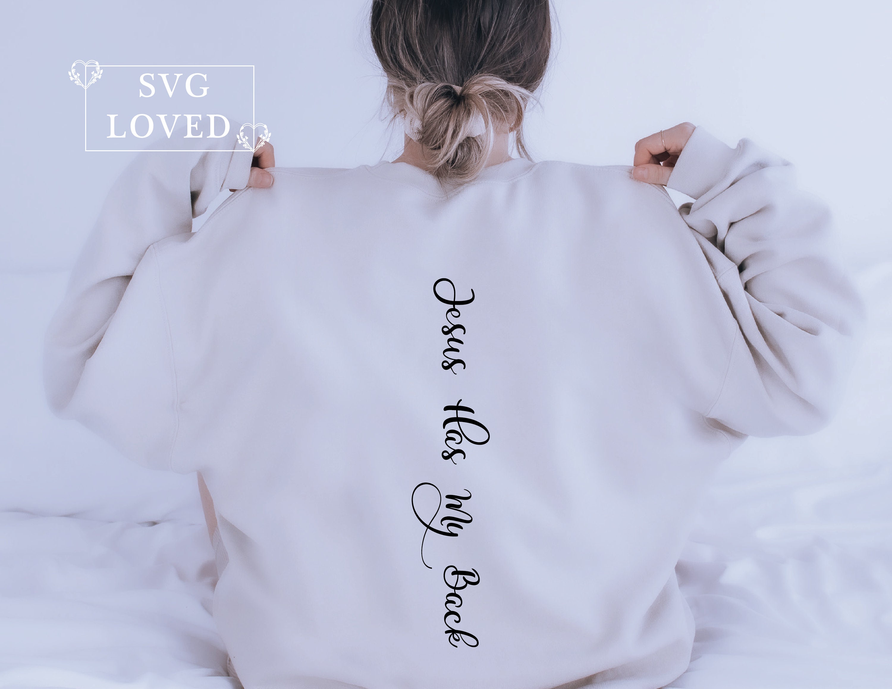 Jesus Has My Back SVG PNG EPS | He is Risen Svg | God Svg | Blessed Svg ...