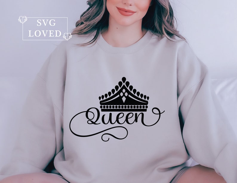 Queen SVG PNG EPS | Princess Svg | Crown Svg | Self Love Club | Love ...