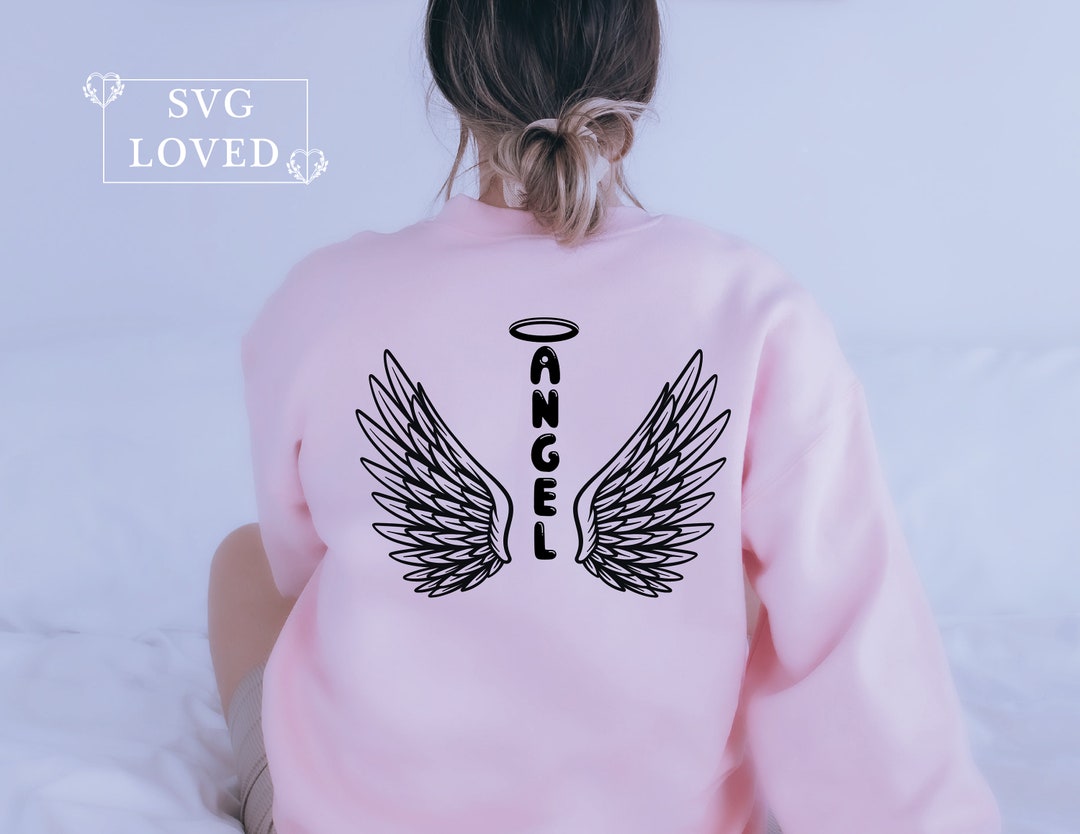 Angel Wings SVG PNG EPS Guardian Angel Blessed Svg Bible - Etsy