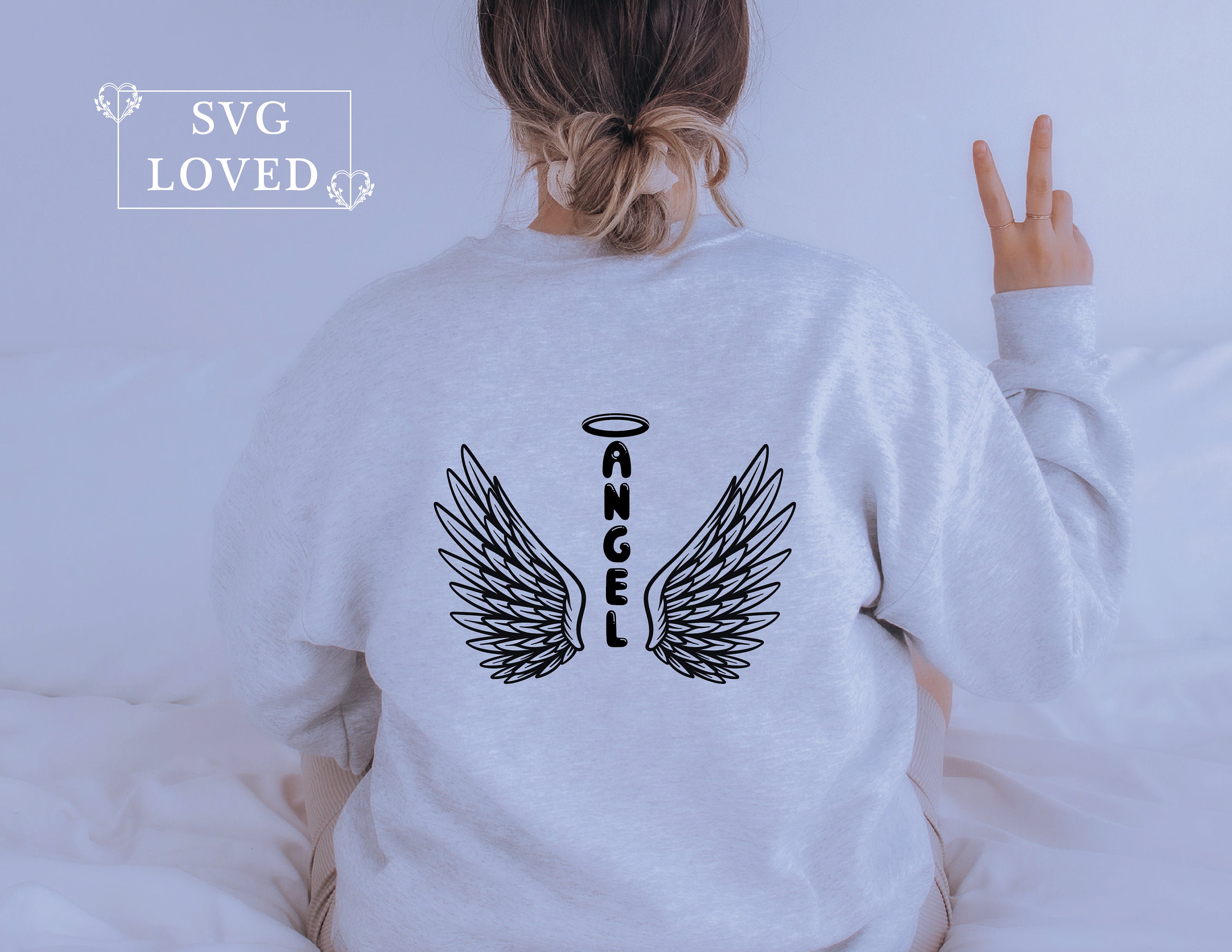 Angel Wings SVG PNG EPS | Guardian Angel | Blessed Svg | Bible Verse ...