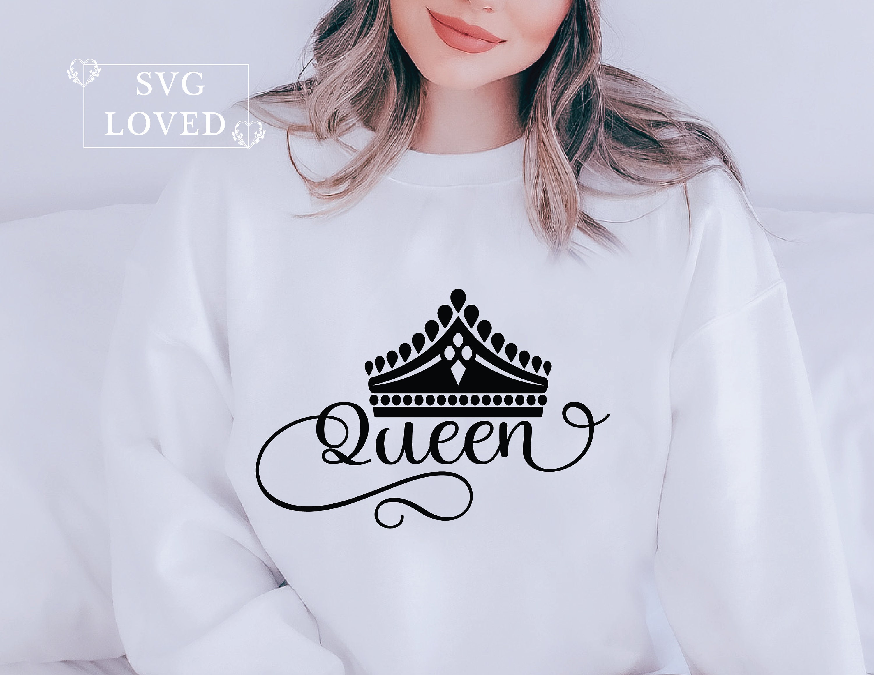 Queen SVG PNG EPS | Princess Svg | Crown Svg | Self Love Club | Love ...