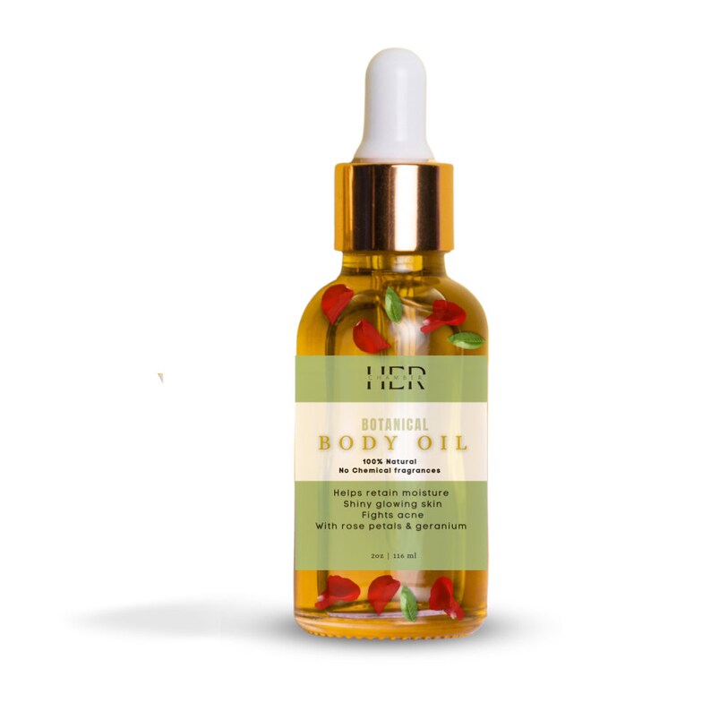 Botanical Body Oil - Etsy