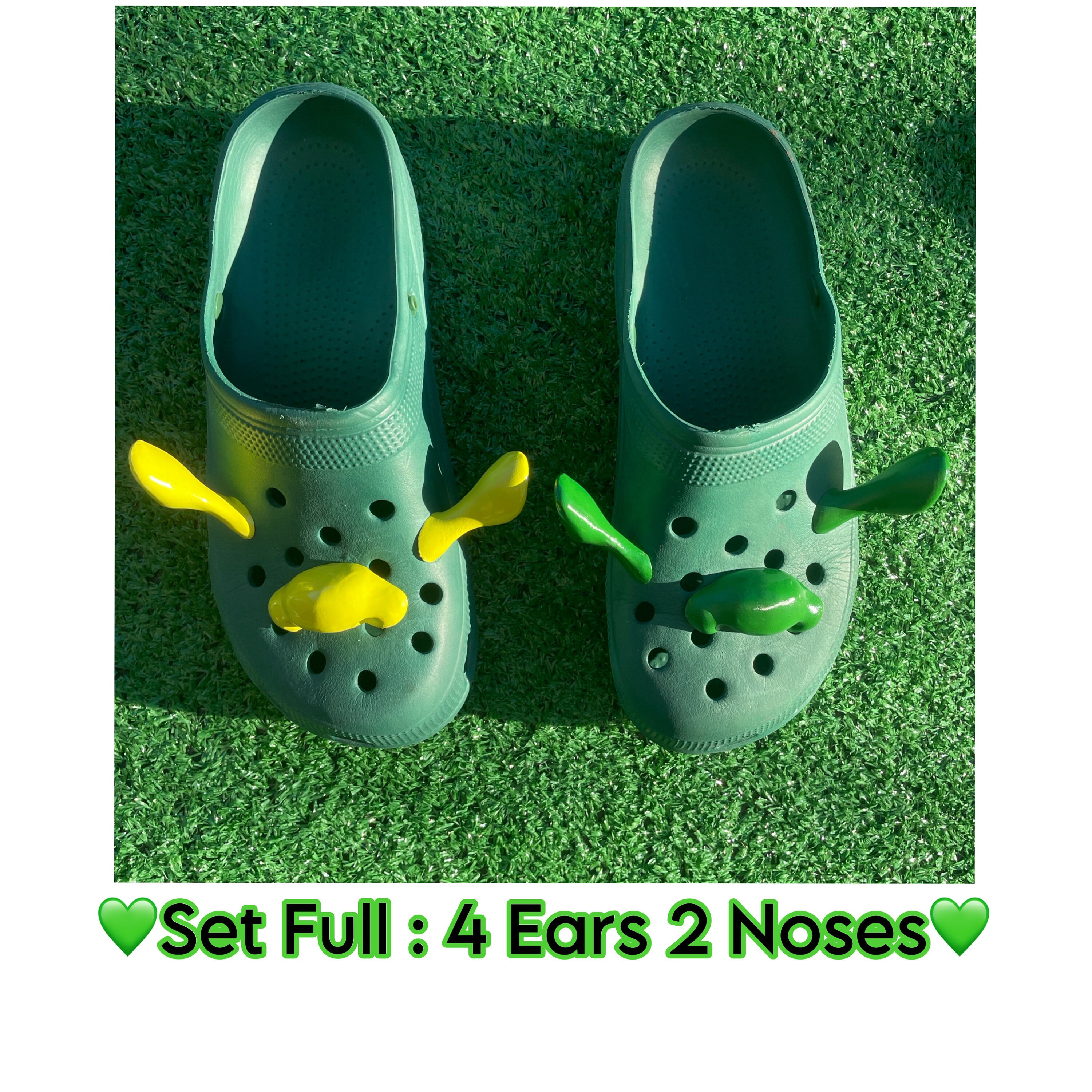 Shrek Charms for Crocs Charm Jibbtz Accessories Ear Nose Ears - Etsy