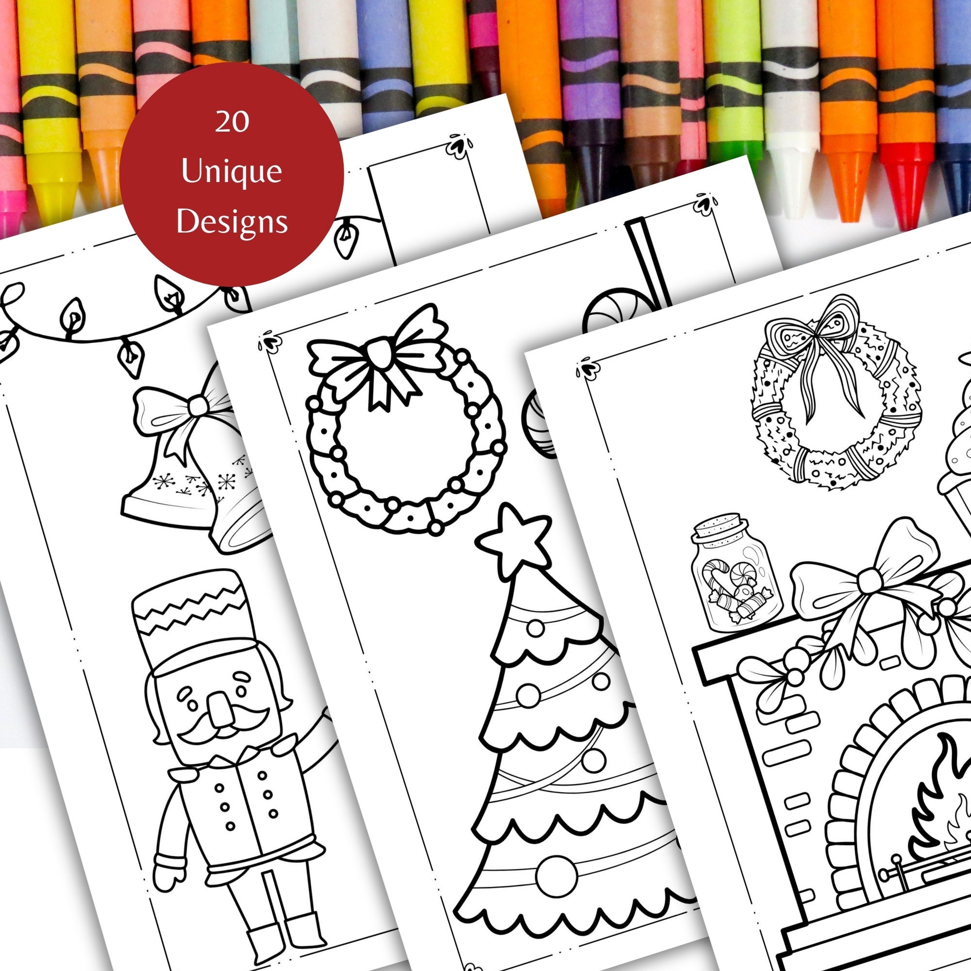 20 Christmas Coloring Pages, Coloring Pages, Christmas Coloring for ...