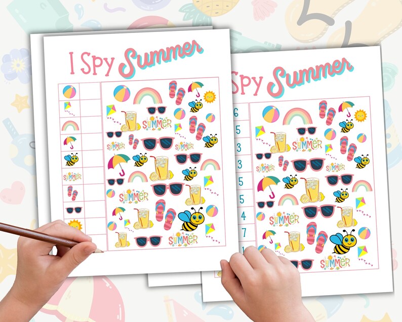 Summer Game Bundle Printable: Word Scramble, Coloring Pages (digital ...